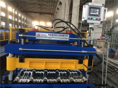 China 7.5KW 16 Rollers 0.3-0.8mm G550 PPGI Roof Panel Roll Forming Machine for sale