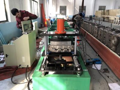 China SGS Painted Steel 7.5Kw Standing Seam Roof Panel Roll Forming Machine 20 Stages for sale