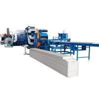 China 50mm Thickness 50Kg/M3 PU Sandwich Panel Production Line for sale