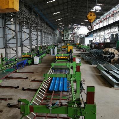 China PPGI  0.5mm Metal  Roofing Roll Forming Machine Compact Design for sale