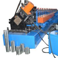 China SGS Metal Rack Roll Forming Machine Chain Driven Hardened Structure for sale