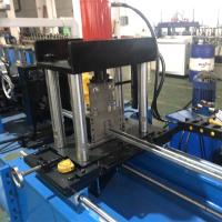 China PLC Control Gearbox Driven Steel Slotted Strut Channel Roll Forming Machine 2.2-2.5mm Thickness 12M/min Speed for sale