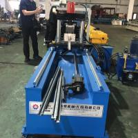 China PLC Control Gearbox Driven Steel Slotted Strut Channel Roll Forming Machine 2.2-2.5mm Thickness 12M/min Speed for sale