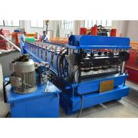 China 0.4mm Color Sheet Roof Panel Roll Forming Machine 5.5KW Hydraulic Station 16 Stations for sale