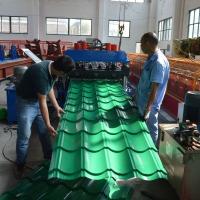 China 12m/Min 5.5KW Glazed Tile Roof Panel Machine With 16 Stations Roller for sale