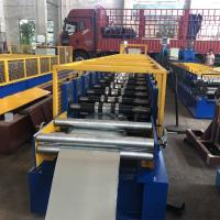 China 4KW Hydraulic Punching Ridge Cap Tile Roll Forming Machine Chain Transmission for sale