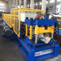 China 4KW Hydraulic Punching Ridge Cap Tile Roll Forming Machine Chain Transmission for sale