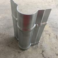 China 4KW Hydraulic Punching Ridge Cap Tile Roll Forming Machine Chain Transmission for sale