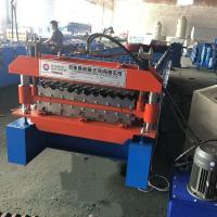 China 12m/Min Corrugated Steel Roof Sheet Roll Forming Machine Double Layer  PLC Control for sale