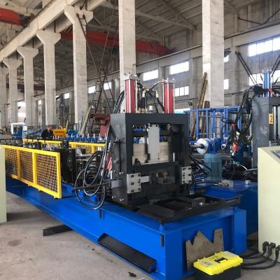 China CE 80mm CZ Purlin Roll Forming Machine 76mm Shaft 15kw for Steel Sheet Metal for sale