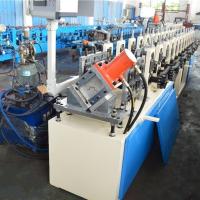 China 0.3-1.2mm Channel Rolling Machine , Cr12 Steel Cnc Roll Forming Machine for sale
