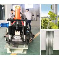 China G550 Grape Stake Roll Forming Machine 1.2-2mm Thickness 7.5kW Motor for Vineyard Fencing for sale