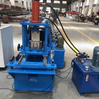 China 10m/Min 11KW Door Guide Rail Rack Roll Forming Machine 3 Tons Manual for sale