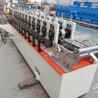 China 0.6mm Stainless Steel Glass Sliding Door U Channel Roll Forming Machine 30m/min for sale