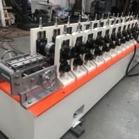China Stainless Steel Glass Sliding Door Channel Roll Forming Machine 30m/min Servo Cutting for sale
