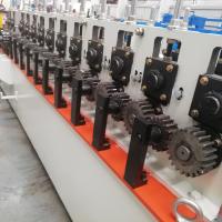 China Stainless Steel Glass Sliding Door Channel Roll Forming Machine 30m/min Servo Cutting for sale
