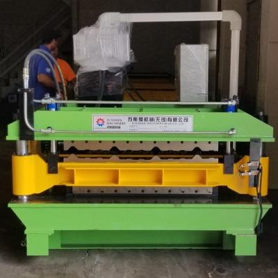 China PV4 Corrugated Double Layer Roll Forming Machine PLC Control 0.4-0.8mm 380V 50HZ for sale