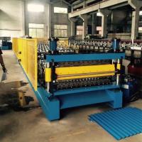 China PV4 Corrugated Double Layer Roll Forming Machine PLC Control 0.4-0.8mm 380V 50HZ for sale