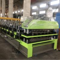 China PV4 Corrugated Double Layer Roll Forming Machine PLC Control 0.4-0.8mm 380V 50HZ for sale