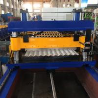 China PPGI Color Sheet 30m/Min Corrugated Metal Roof Trim Roll Forming Machine 1250mm for sale