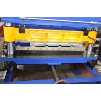 China 1220mm Galvanized Steel PPGI Metal Tile Roof Panel Roll Forming Machine for sale