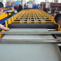 China 1220mm Galvanized Steel PPGI Metal Tile Roof Panel Roll Forming Machine for sale