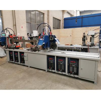 China Automatic 6 Sides Warehouse Upright Storage Shelf Beam Welding Machine 1200-4000mm 415V for sale