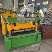 China 0.4mm Roof Panel Roll Forming Machine Fully Automatic 23 Roller Station 1250mm Width 7.5KW Motor for sale