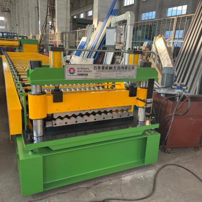 China 0.4mm Roof Panel Roll Forming Machine Fully Automatic 23 Roller Station 1250mm Width 7.5KW Motor for sale