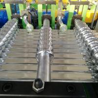 China 0.4mm Thin Material Thickness Corrugated Iron Zinc Sheet Roll Forming Machine With Stop Cutting for sale