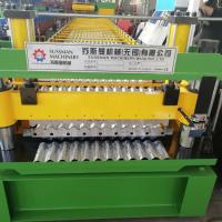 China 1064mm Width Aluminum Zinc Roof Panel Roll Forming Machine for sale