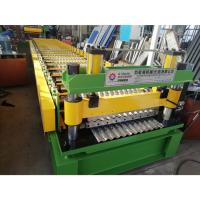 China 762mm Width Aluminum Zinc PPGI Sheet Corrugating Iron Sheet Roll Forming Machine for sale