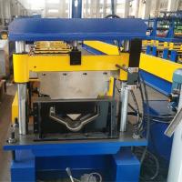 China Half Round Gutter Downspout Roll Forming Machine 0.3-0.8mm Thickness 380V 50Hz for sale