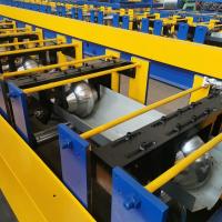 China Half Round Gutter Downspout Roll Forming Machine 0.3-0.8mm Thickness 380V 50Hz for sale