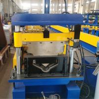 China Hydraulic Punching Ridge Cap Roll Forming Machine Perforation 10m/Min for sale
