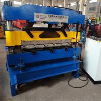 China Hydraulic Crimping Curved Roof Panel Roll Forming Machine 120 Degree 2.2KW for sale
