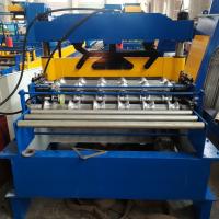 China Hydraulic Crimping Curved Roof Panel Roll Forming Machine 120 Degree 2.2KW for sale