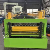 China 1220mm Width Corrugated Roll Forming Machine Chain Drive 0.17mm-0.4mm Thickness for sale