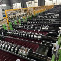 China Thin Material Thickness 0.17-0.45mm 1220mm Coil Width Double Layer Roofing Roll Forming Machine for sale