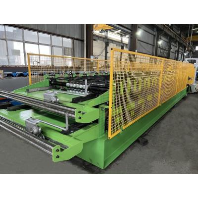 China 1220mm Feeding Width ll PPGI Double Layer Roll Forming Machine with Front Manual Cutting for sale