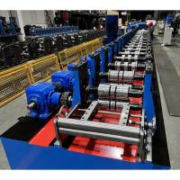 China 90*70mm Storage System Shelf Upright Racking Metal Silo Roll Forming Machine for sale