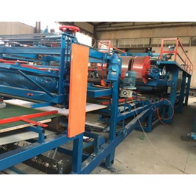 China 250mm Thickness EPS PU Sandwich Roof Wall Panel Production Line with 950mm/970mm Width and PLC Control for sale