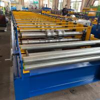 China 1220mm Width Roofing Panel Roll Forming Machine 0.3-0.8mm Thickness Metal Sheet for sale