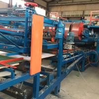 China 0.4-0.8mm Colored Steel Sandwich Panel Roll Forming Machine Production Line 6m/min for sale