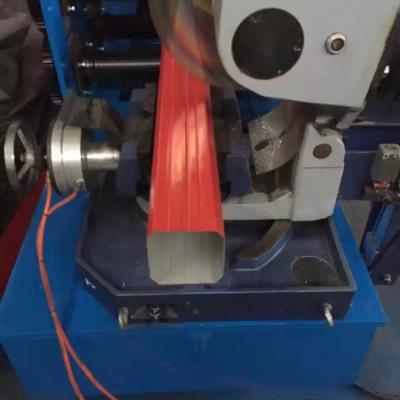 China 0.3-0.8mm Thickness 3x4 4x5 Inch Square Round Downspout Roll Forming Machine 25m/min for sale