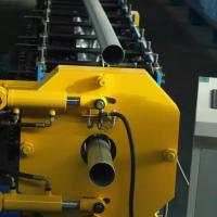 China 0.4-0.8mm Thickness PPGI 75mm Diameter Drain Pipe Round Rain Downspout Roll Forming Machine for sale