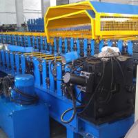 China Color Steel Round Downspout Roll Forming Machine 0.4-0.8mm Thickness 75mm Diameter for sale