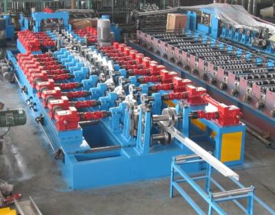 China 4mm Galvanized Steel C Z Purlin Roll Forming Machine - 17 Forming Stations, 12-15m/min Speed, 22kW Motor for sale
