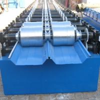 China Color Steel 760mm Width Boltless Joint Hidden Roof Panel Roll Forming Machine for sale