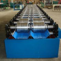 China 0.3-0.8mm Color Steel 760mm Width Boltless Roof Panel Roll Forming Machine 7.5KW for sale